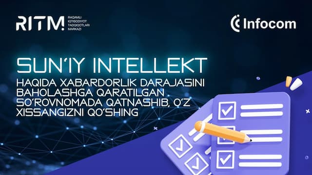 AI so'rovida qatnashish uchun quyidagi havolaga o'ting